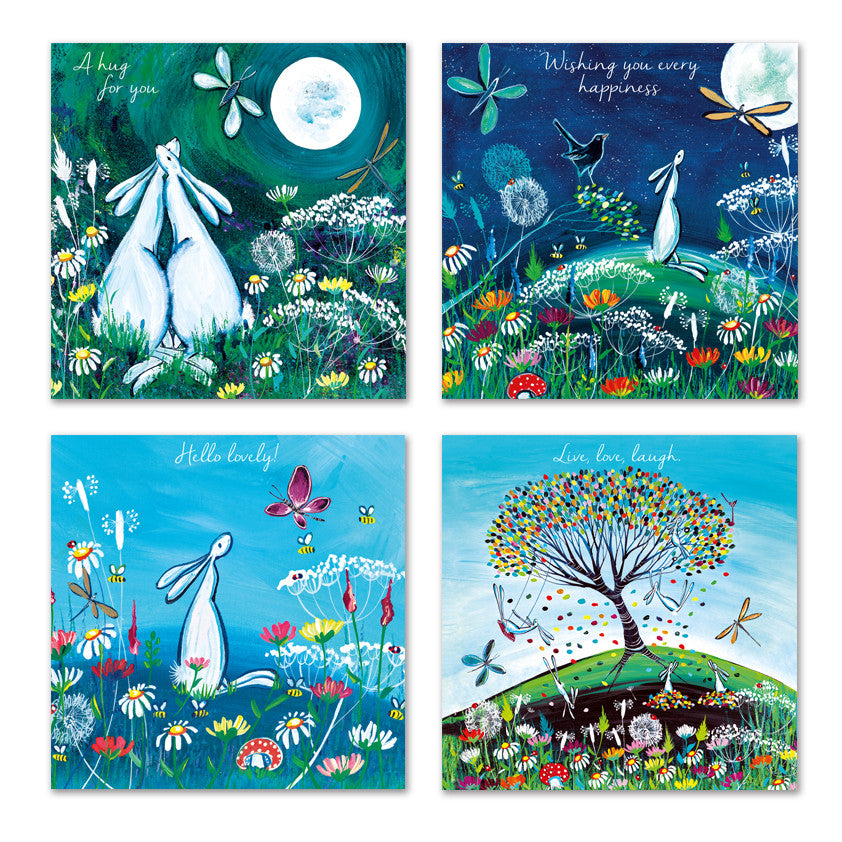 Eco Friendly Card Company 8 Pack Recycled Art Notelets Kate Andrew ...